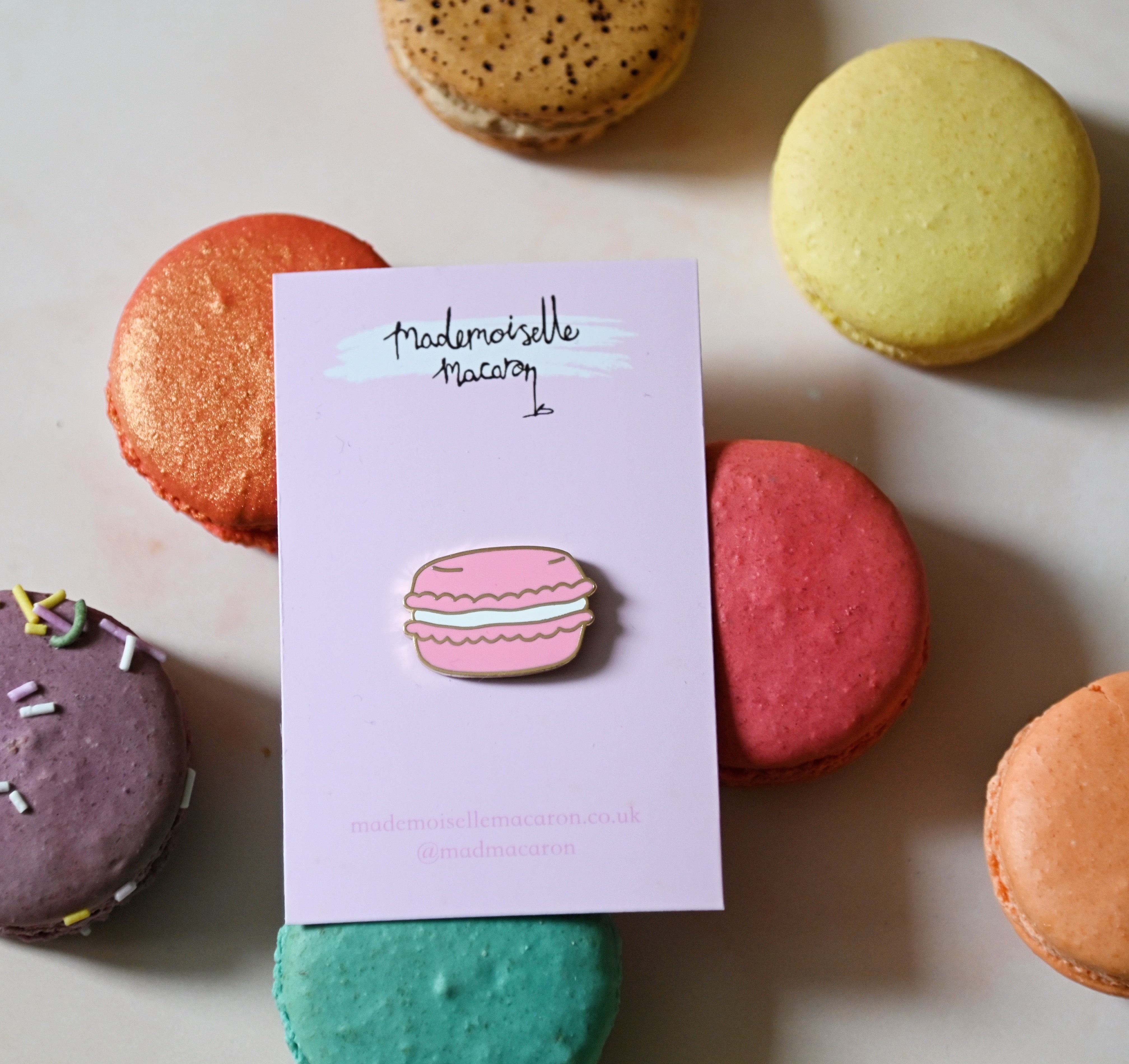 Macaron Enamel Pin Badge – Mademoiselle Macaron