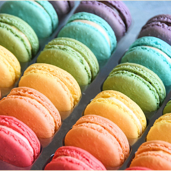 Rainbow Macaron Tower – Mademoiselle Macaron