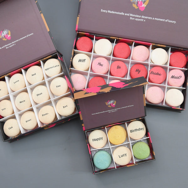 Personalised Photo and Message French Macaron Gift Box – Mademoiselle ...