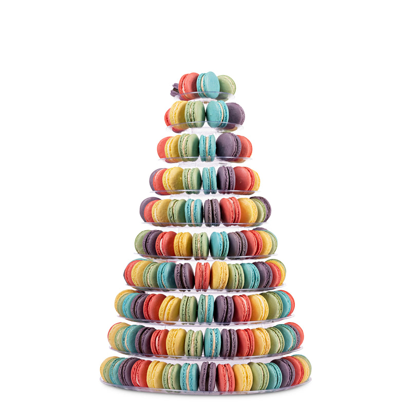Rainbow Macaron Tower – Mademoiselle Macaron